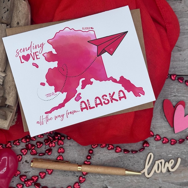 Alaska Valentine Cards - Etsy