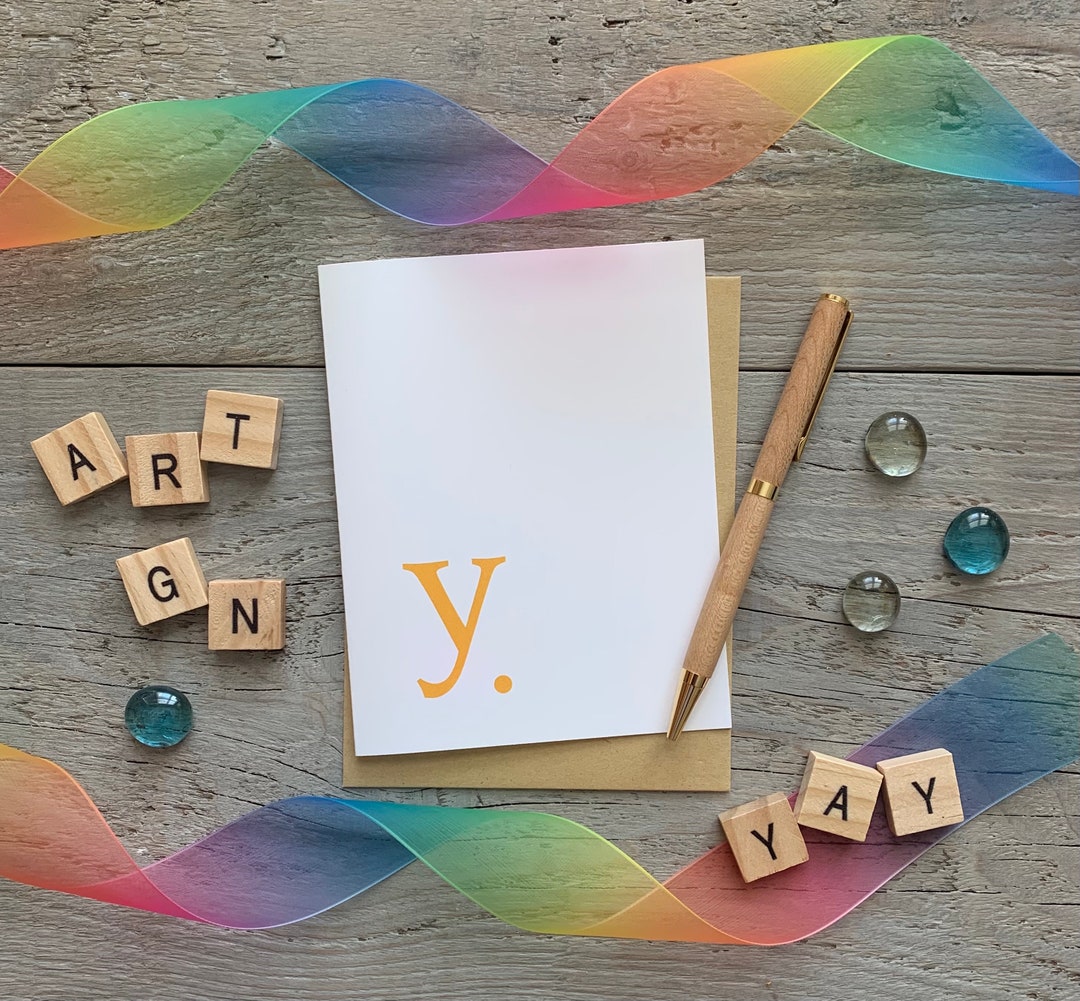 Personalized Serif Letter Note Card Set, Choose Ampersand or Alphabet ...