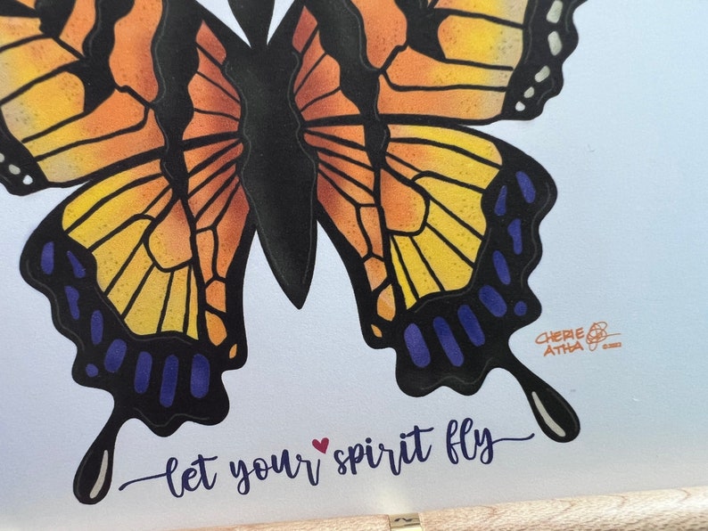 Butterfly Note Card, Swallowtail Original Art, Encouragement Card - Etsy