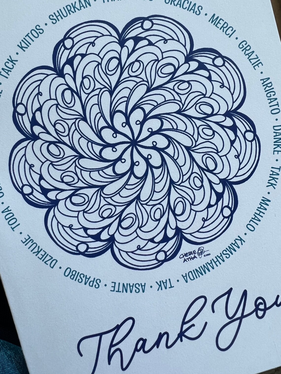 Thank You Note Card in Various Ways to Say Thank You in Different ...