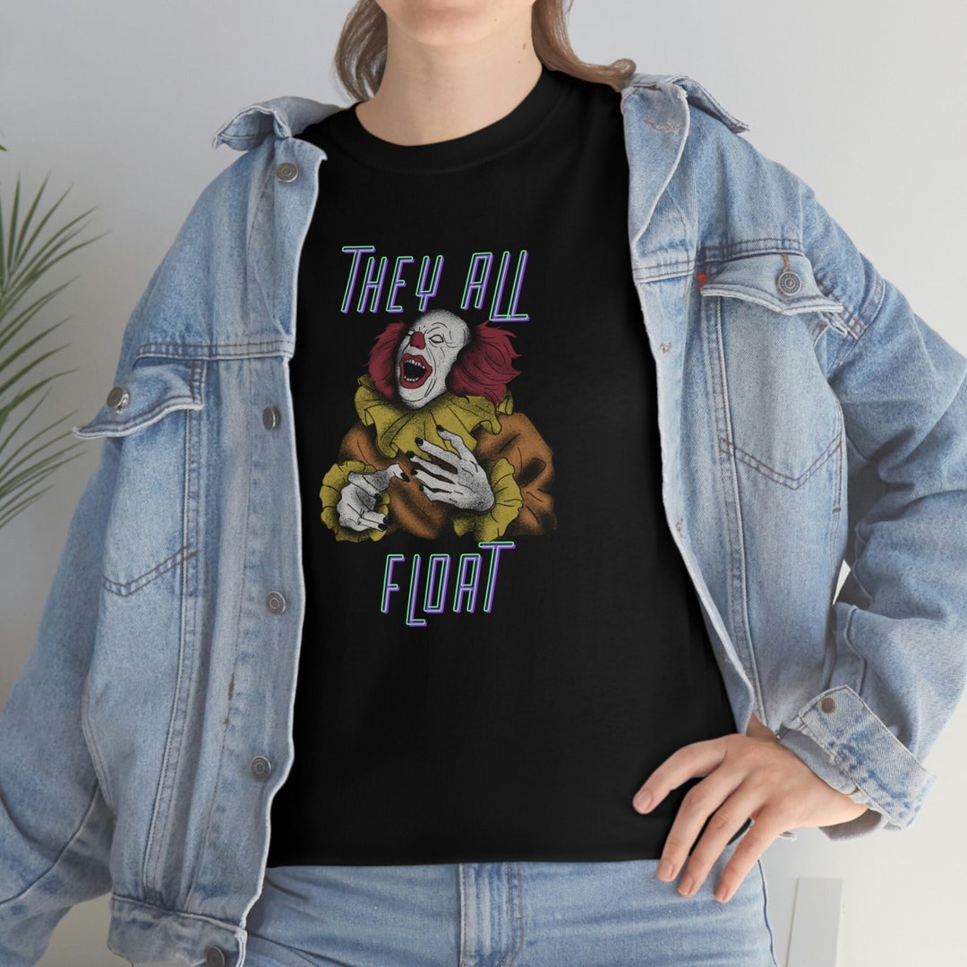 They All Float Pennywise the Clown - Unisex Heavy Cotton Tee - Etsy