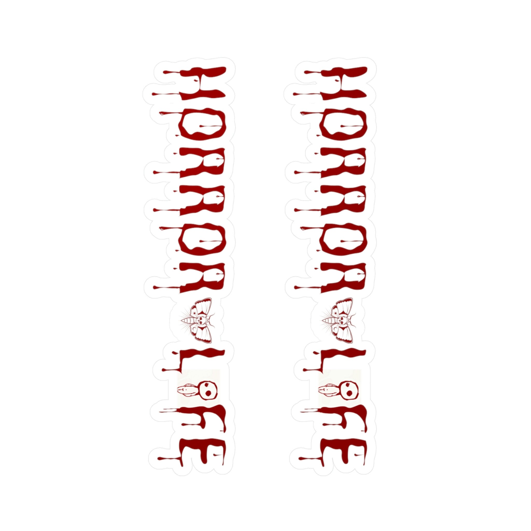 Horror Life Dripping Blood Red 2-PACK Vinyl Decals - Etsy
