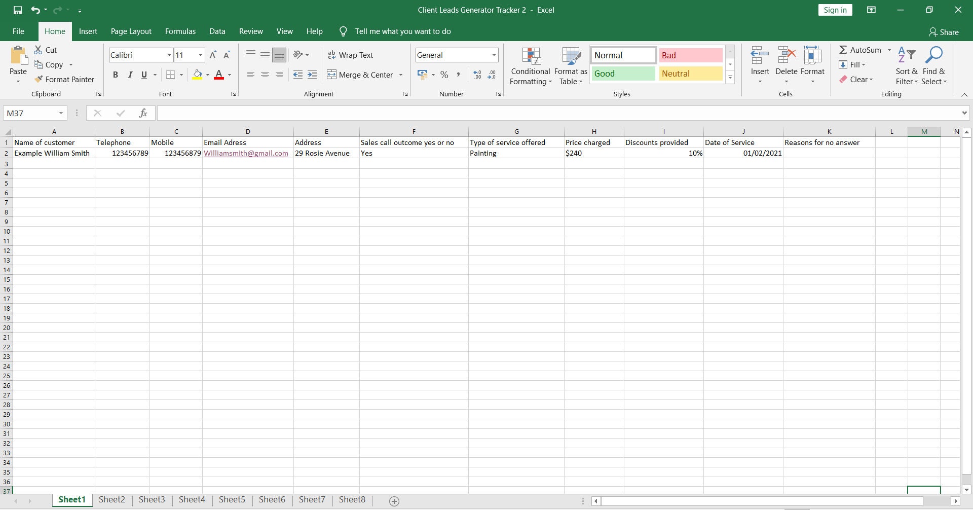 B2C B2B Client Information Tracking Sheets Client Retention - Etsy ...