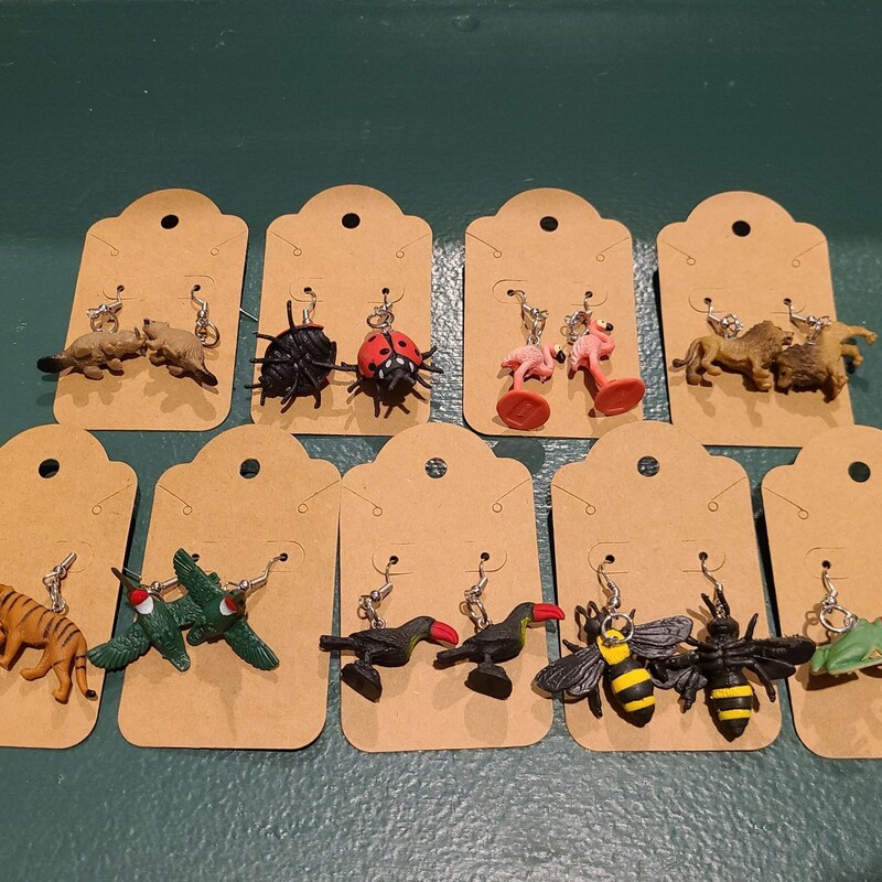Animal Earrings - Etsy