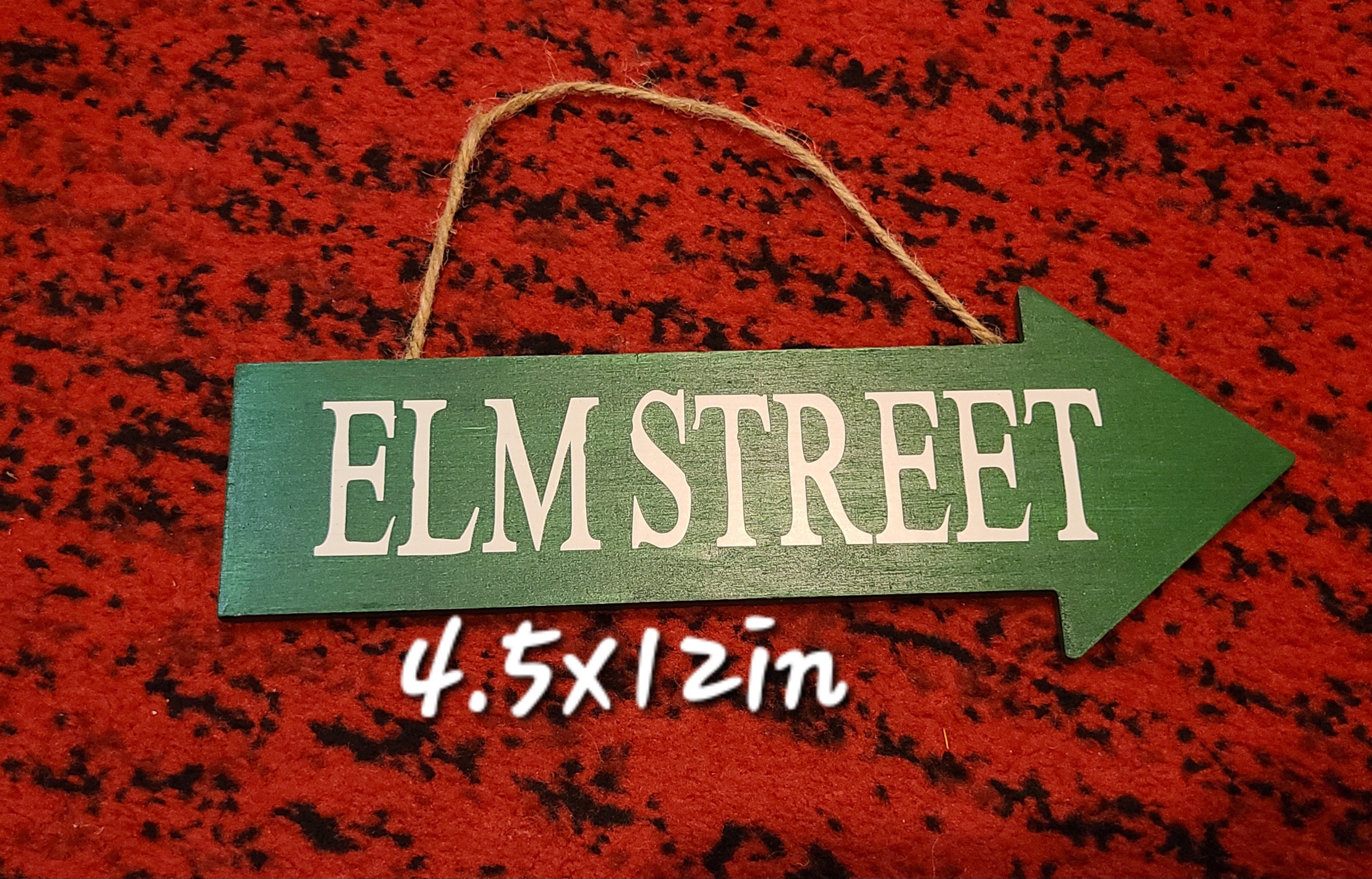 Nightmare on ELM Street Wooden Arrow Hanging Sign - Etsy
