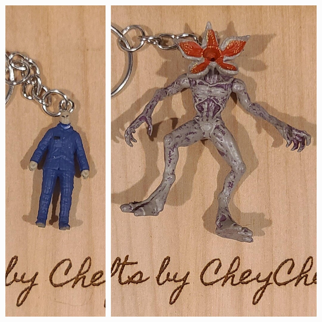 Miniature Stranger Things Themed Keychains - Etsy