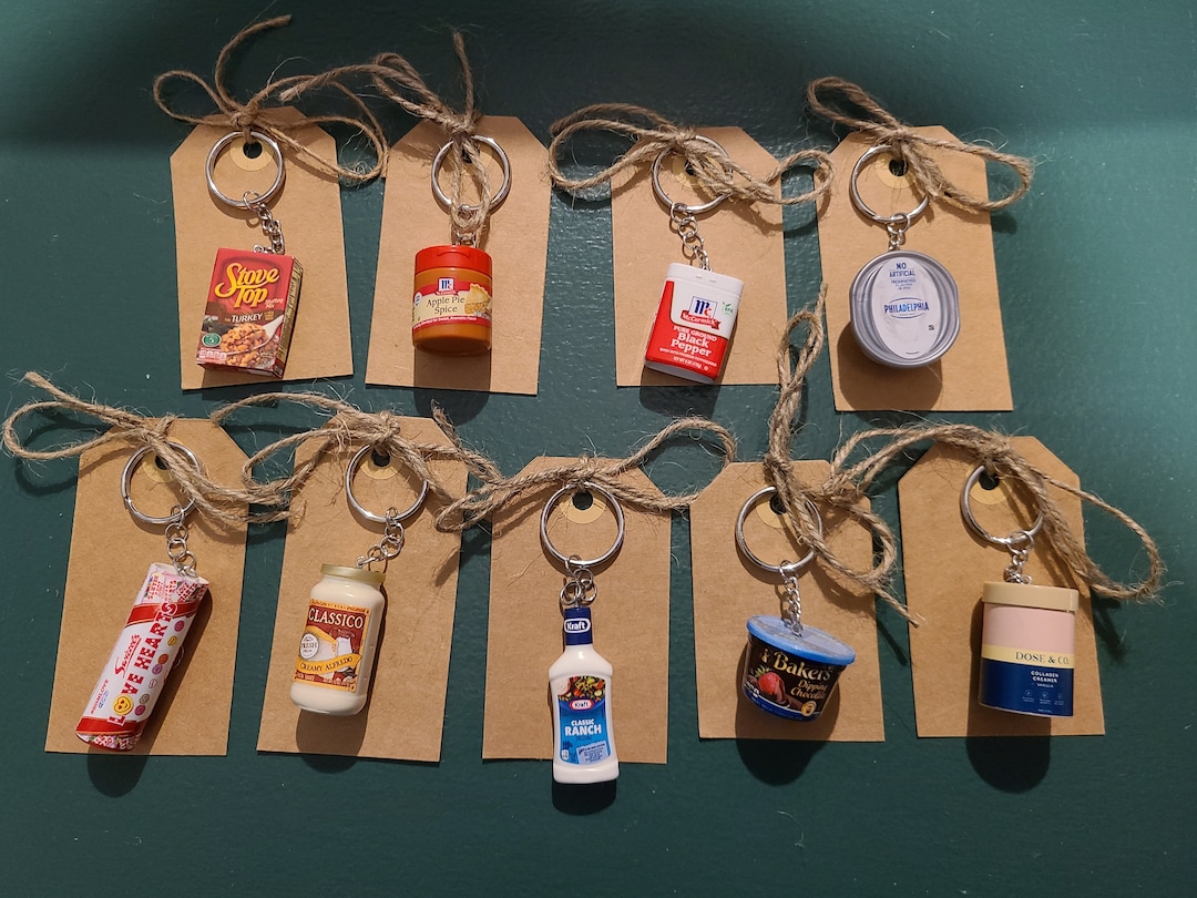 Mini Food Keychains - Etsy