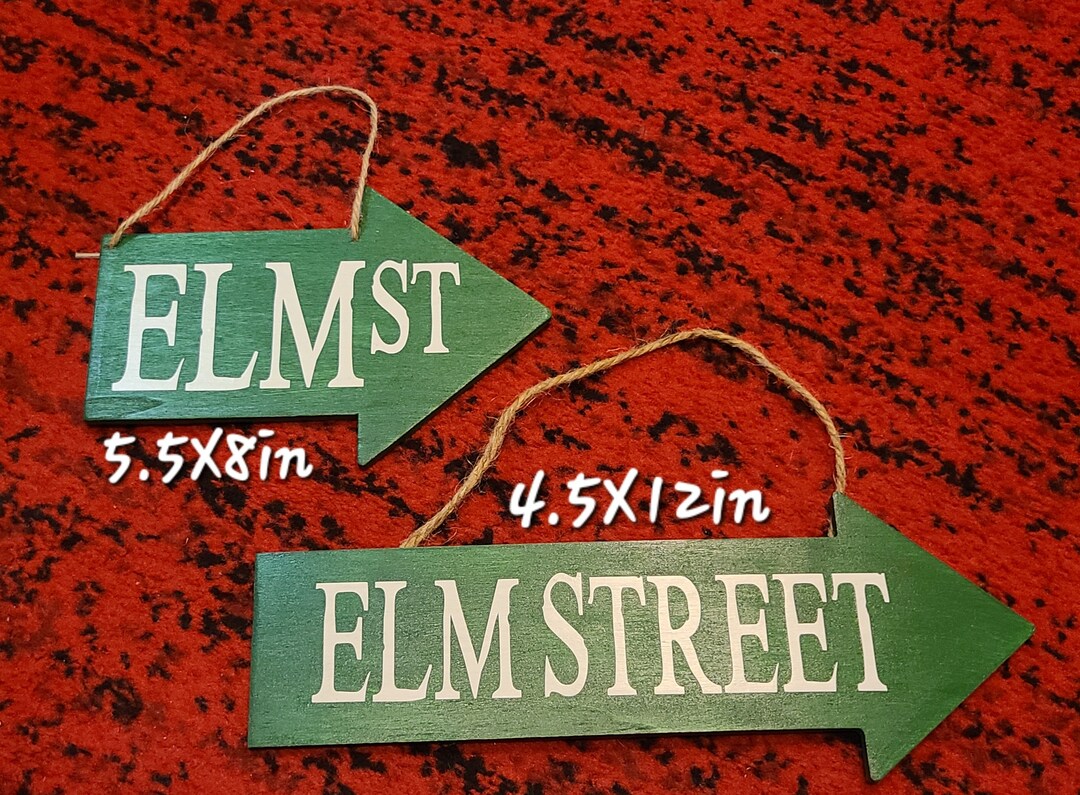 Nightmare on ELM Street Wooden Arrow Hanging Sign - Etsy