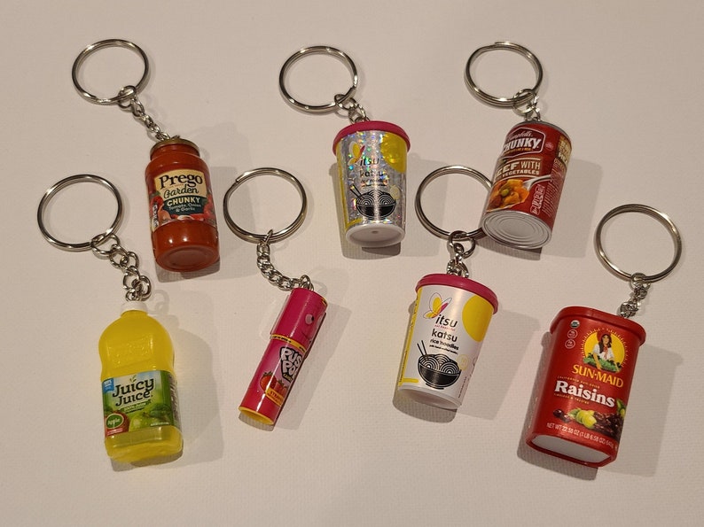 Mini Food Keychains - Etsy