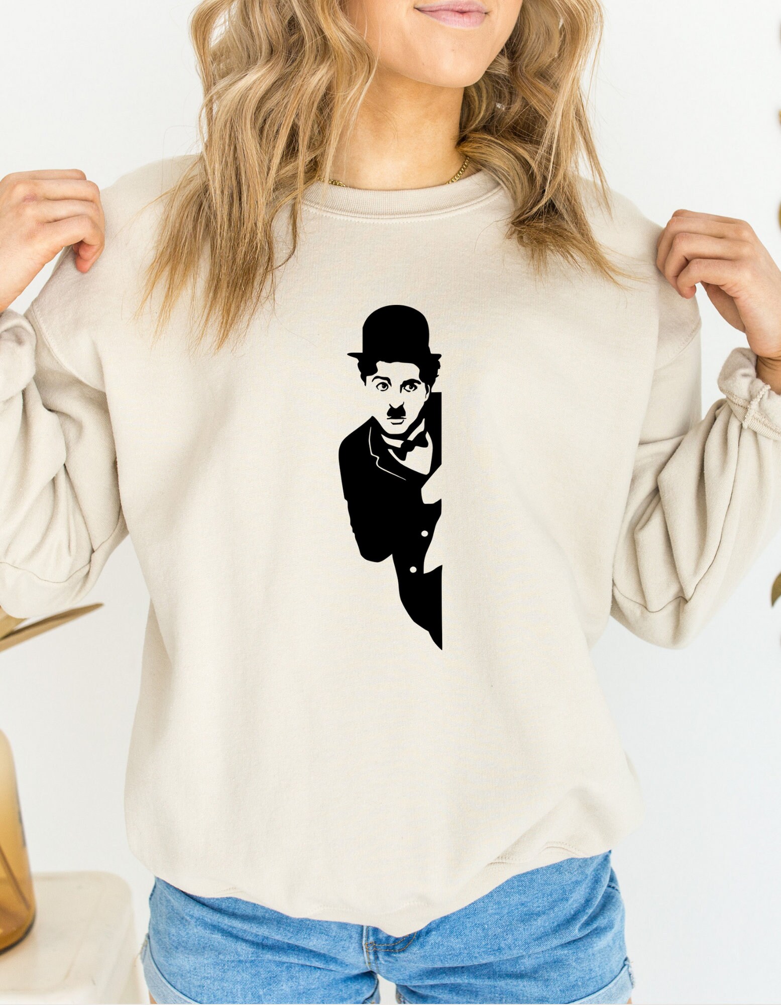 Charlie Chaplin Graphic Tee,charlie Chaplin T Shirt,old Cinema Stars T ...