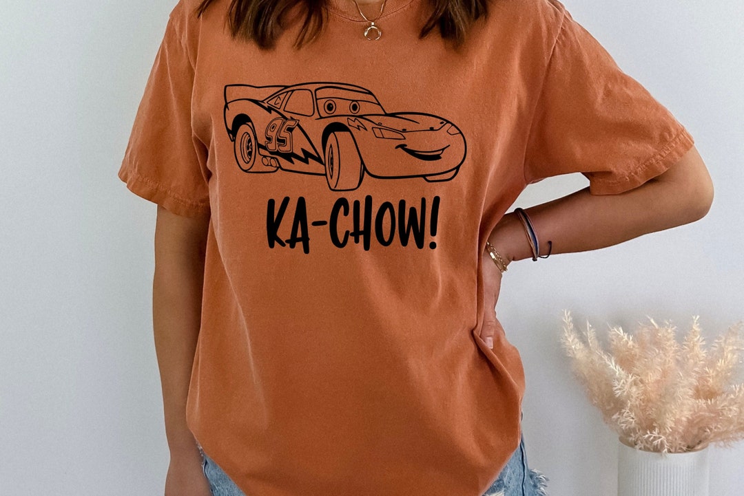 Lightning Mcqueen KA-CHOW Print T-shirt,car Shirt, Kids Trip Shirt ...