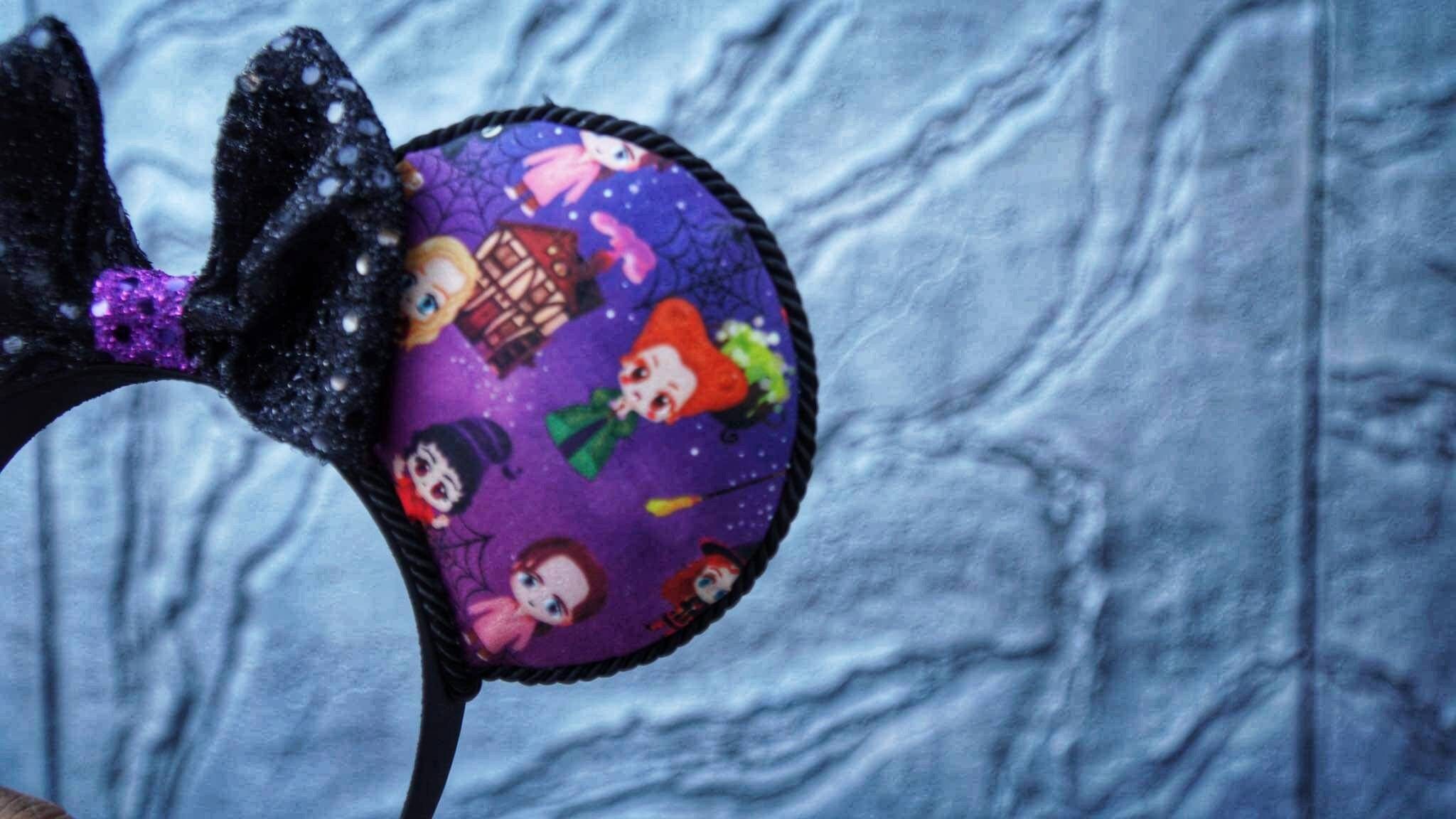Minnie Mouse Ears Hocus Pocus Halloween Disney Inspired - Etsy