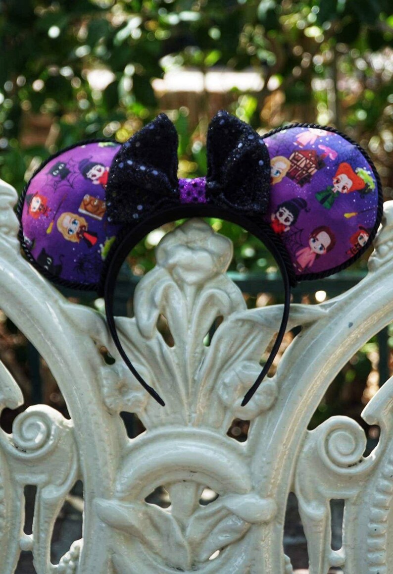 Minnie Mouse Ears Hocus Pocus Halloween Disney Inspired - Etsy