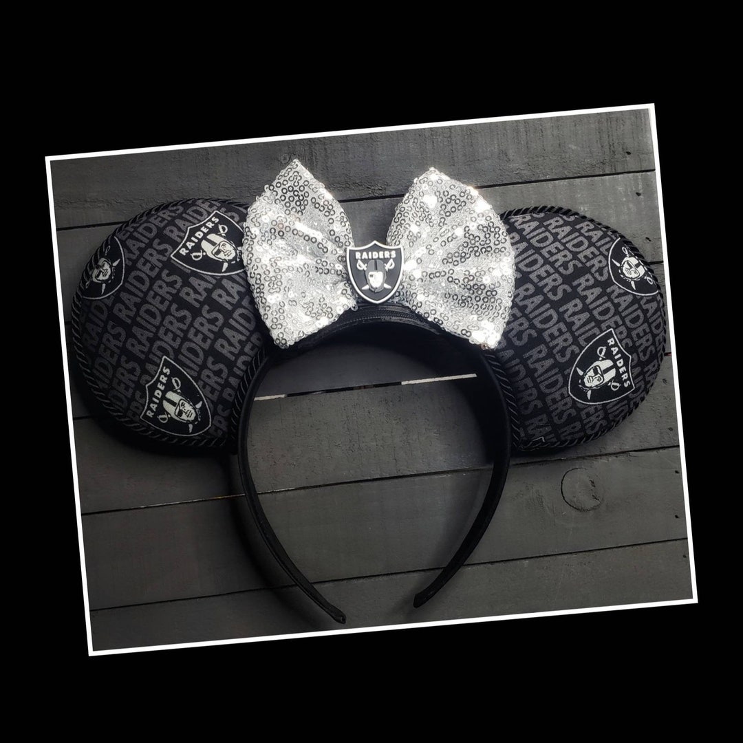Minnie Mouse Ears Raiders NFL Disney Inspired Headband - Etsy