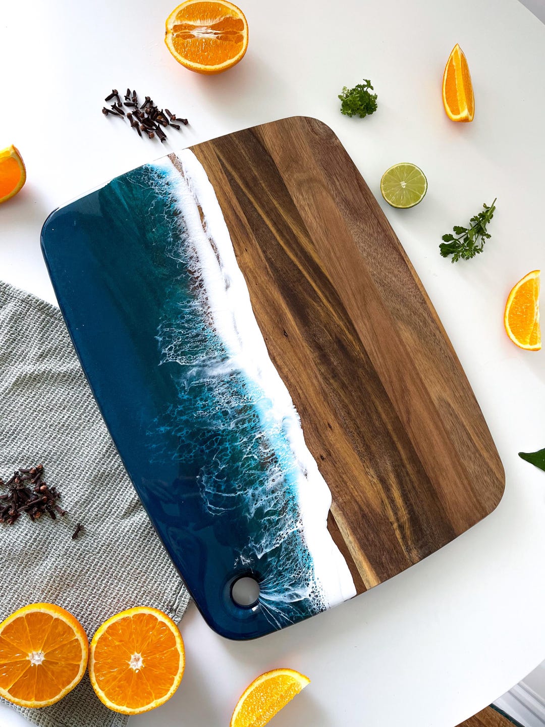 Resin Ocean Art Chopping Board - Etsy