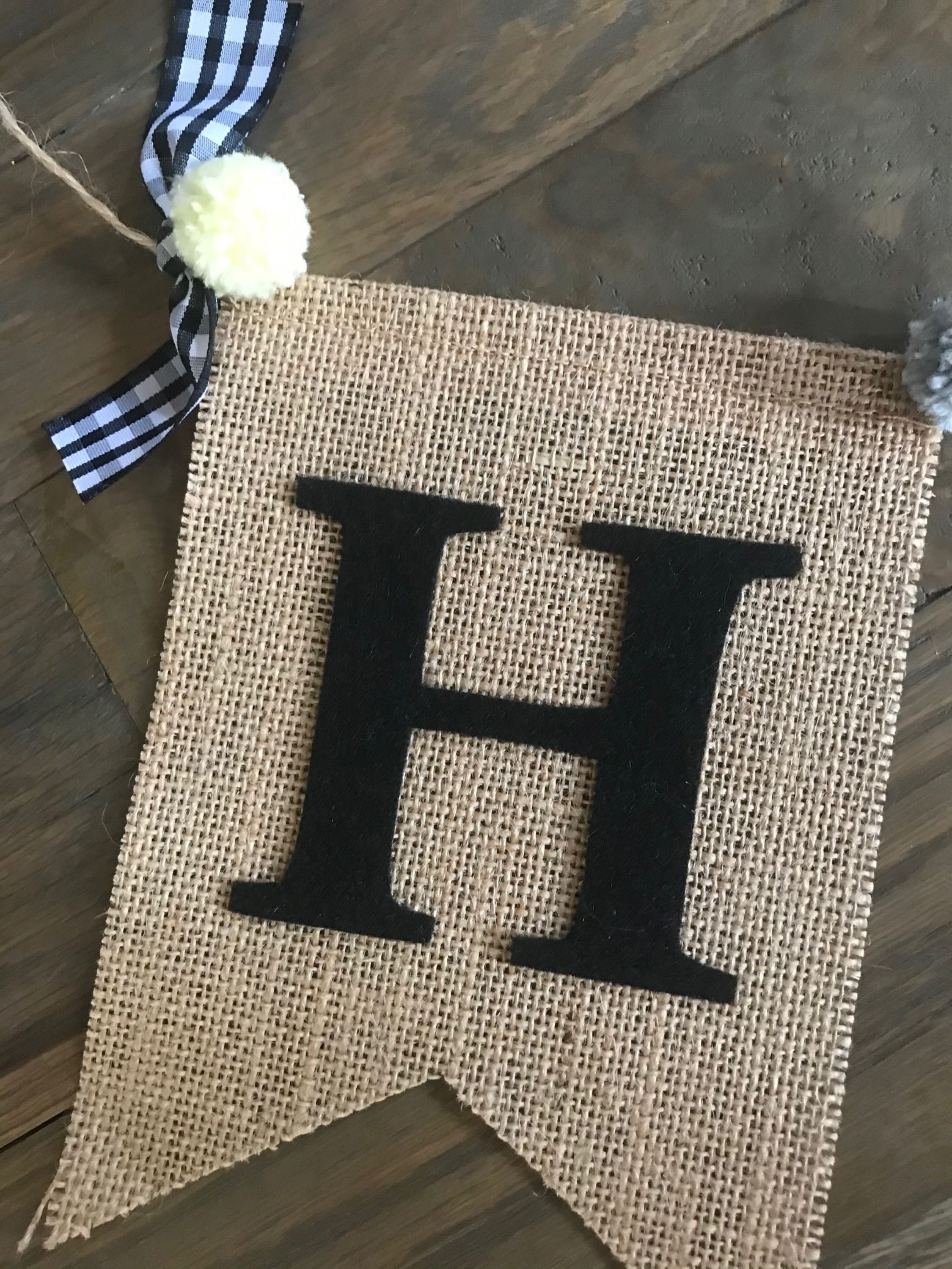 Sunflower Burlap Banner Modern Farmhouse Banner Country - Etsy