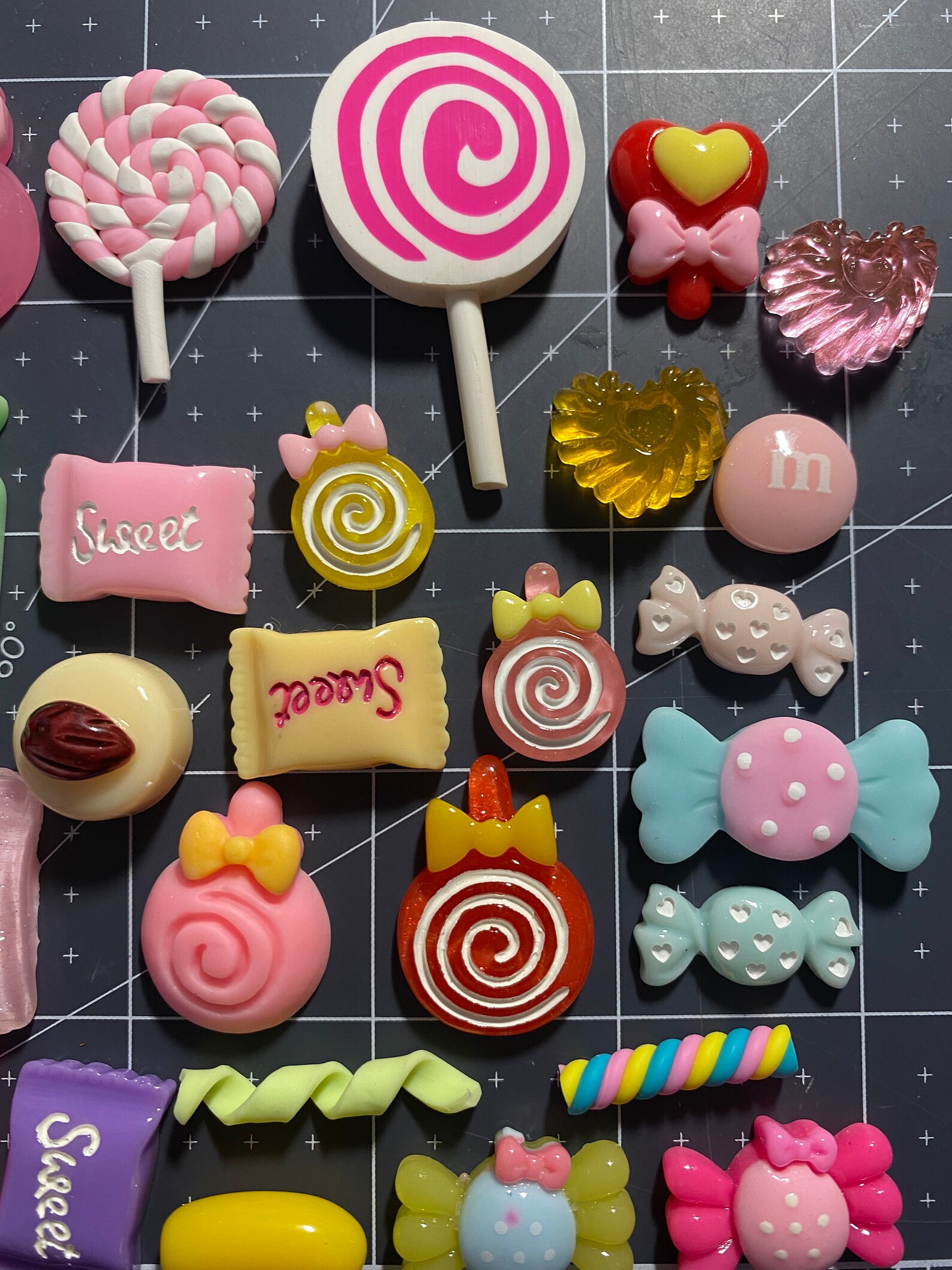 30 Pieces Assorted Kawaii Candy Sweet Charms for Crafts Slime - Etsy