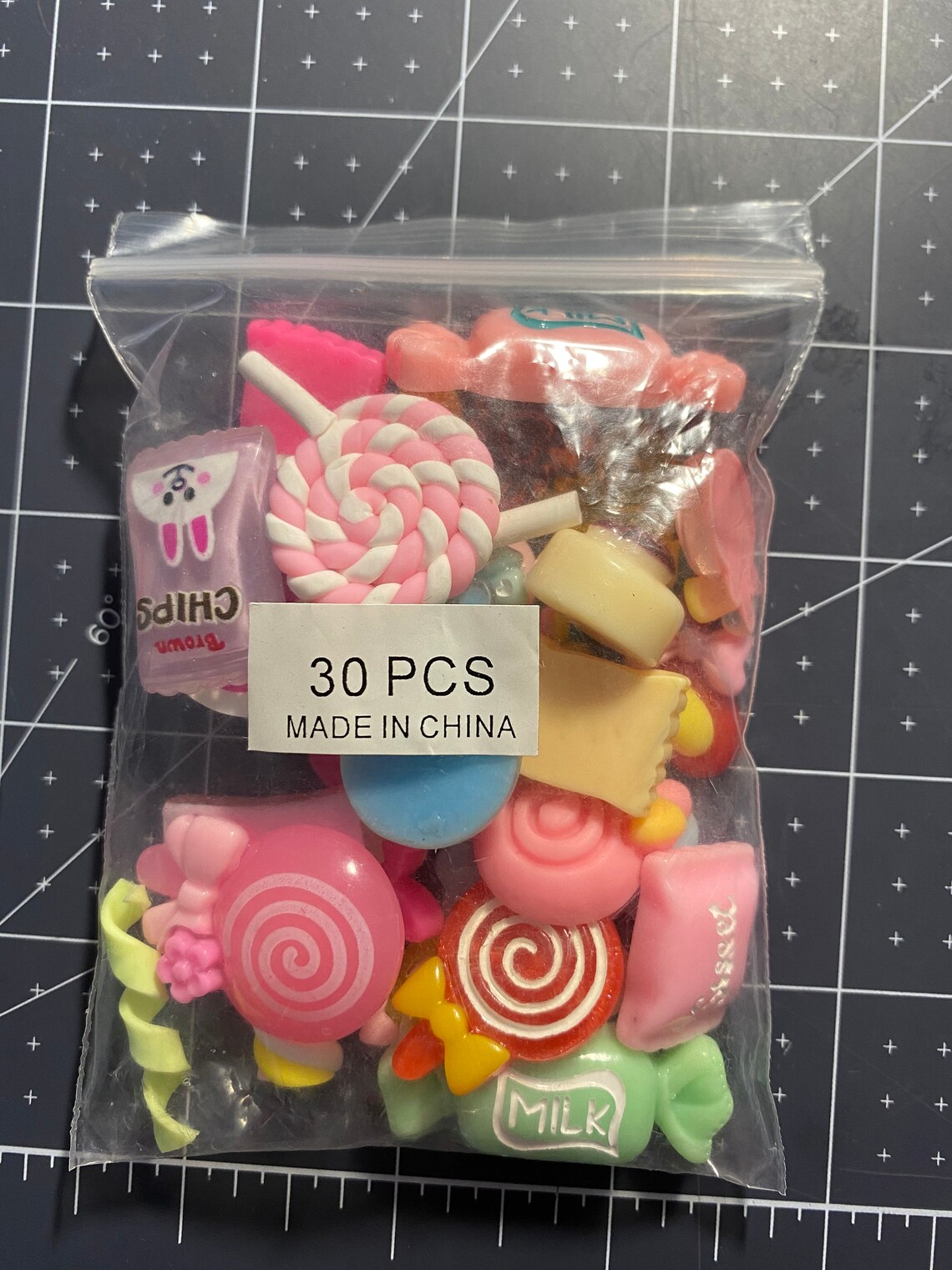30 Pieces Assorted Kawaii Candy Sweet Charms for Crafts Slime - Etsy