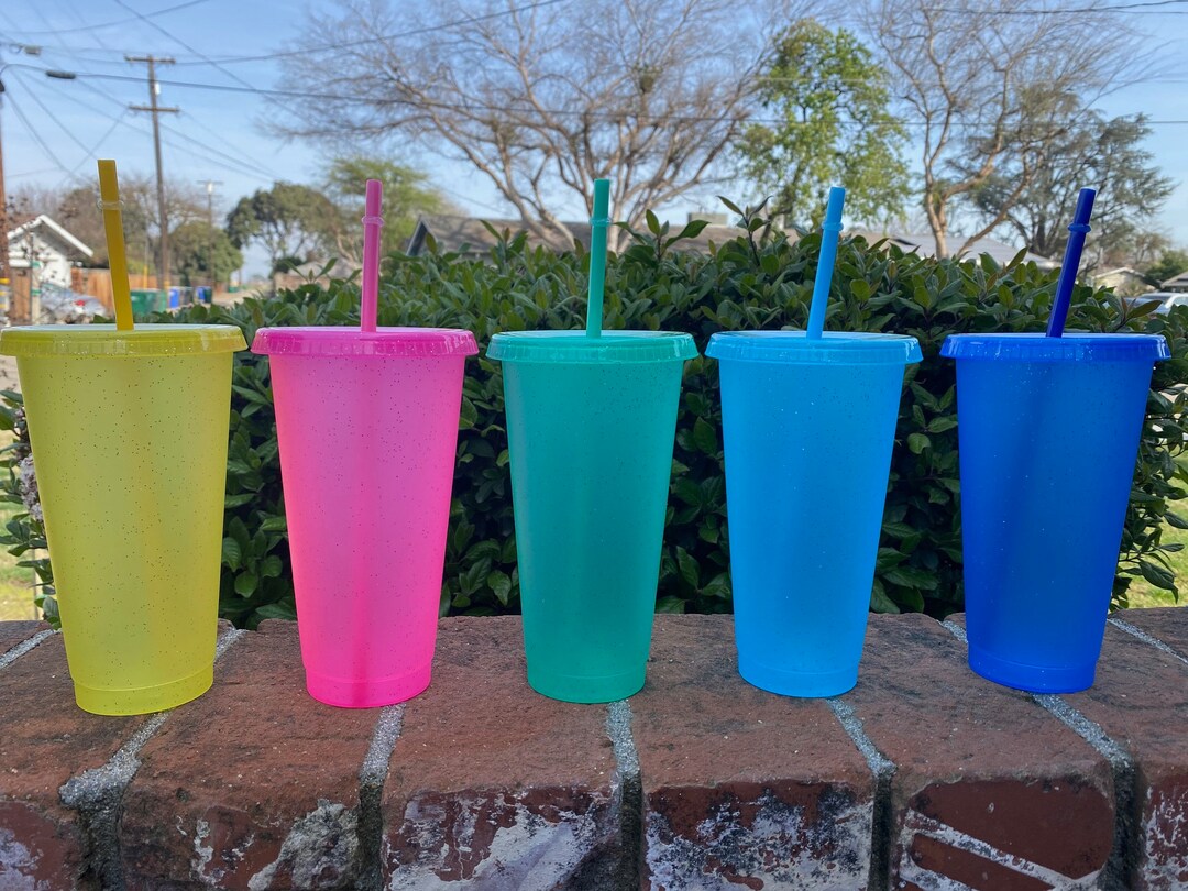 24oz Spring Glitter Cups Bundle of 5 - Etsy