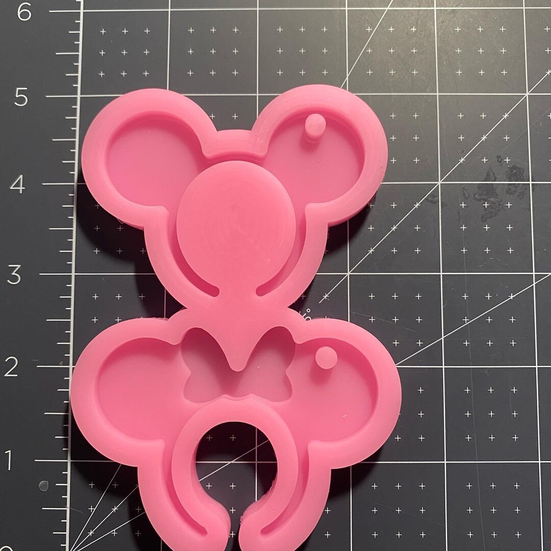 Mouse Keychain Mold, Silicone Mold, Keychain Mold, Resin Art, Resin ...