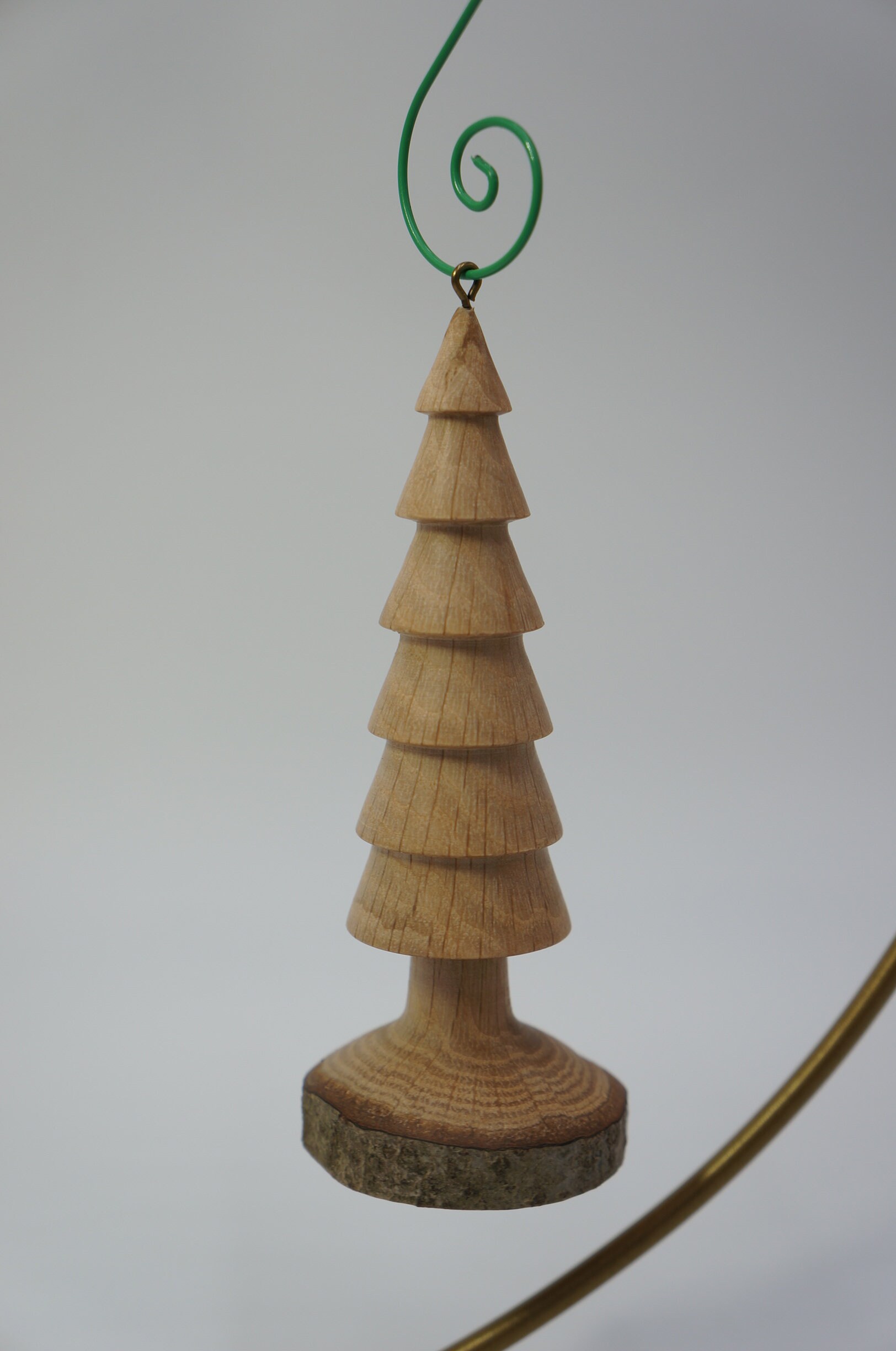 Hand Turned Wood Christmas Tree Rustic Red Oak - Etsy