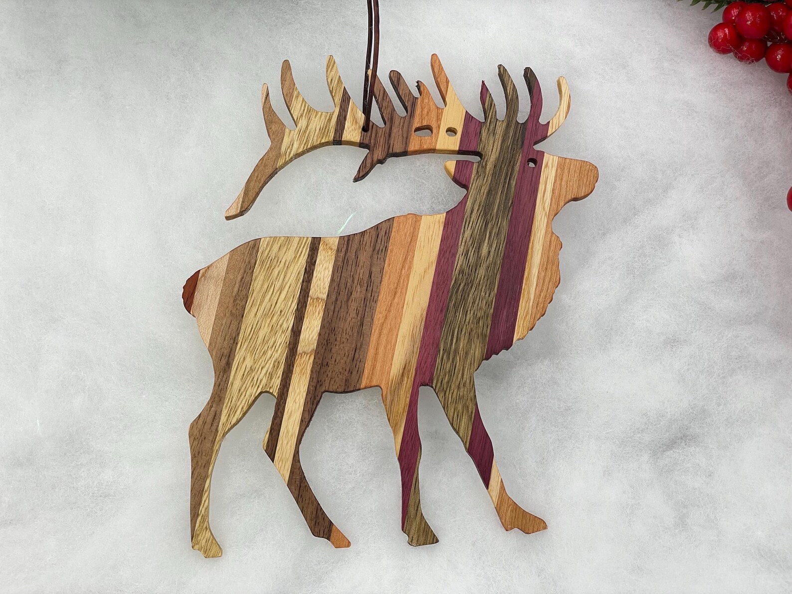 Handmade Wooden Woodland Animals Ornaments - Etsy