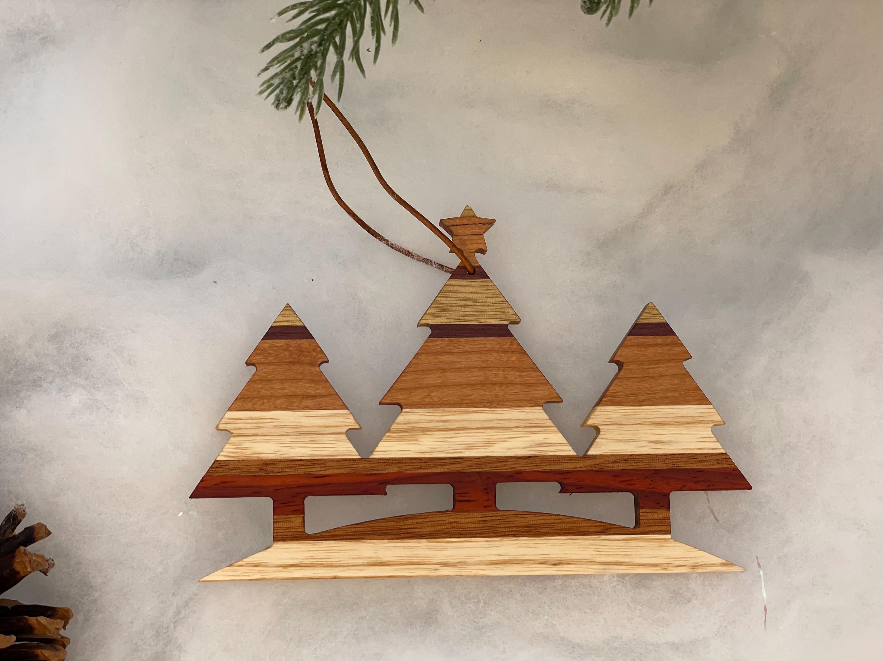 Handmade Wooden Woodland Animals Ornaments - Etsy