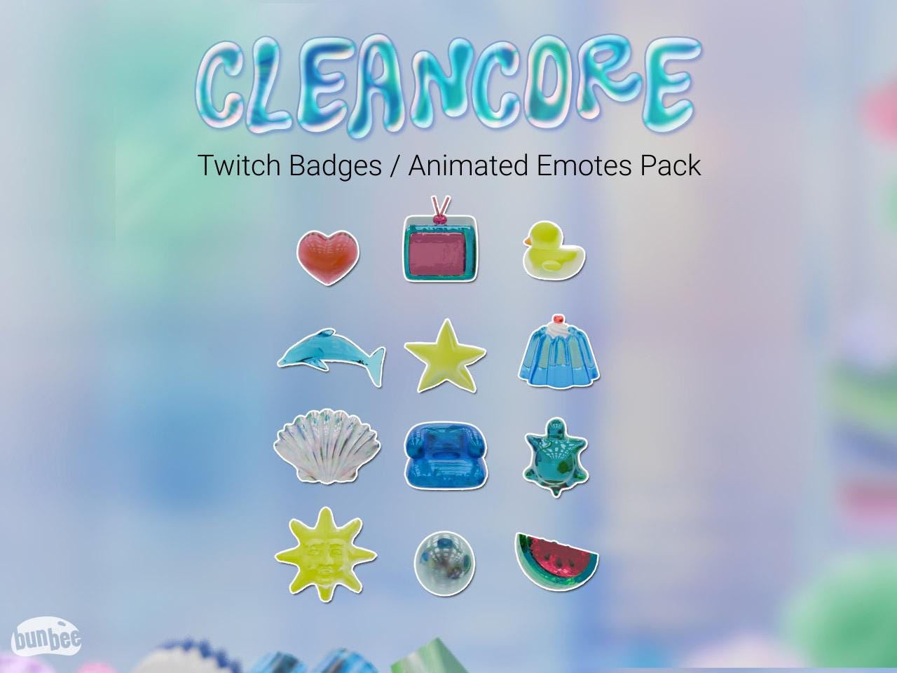 3D Cleancore Twitch Badges and Animated Emotes (digital Download) - Etsy