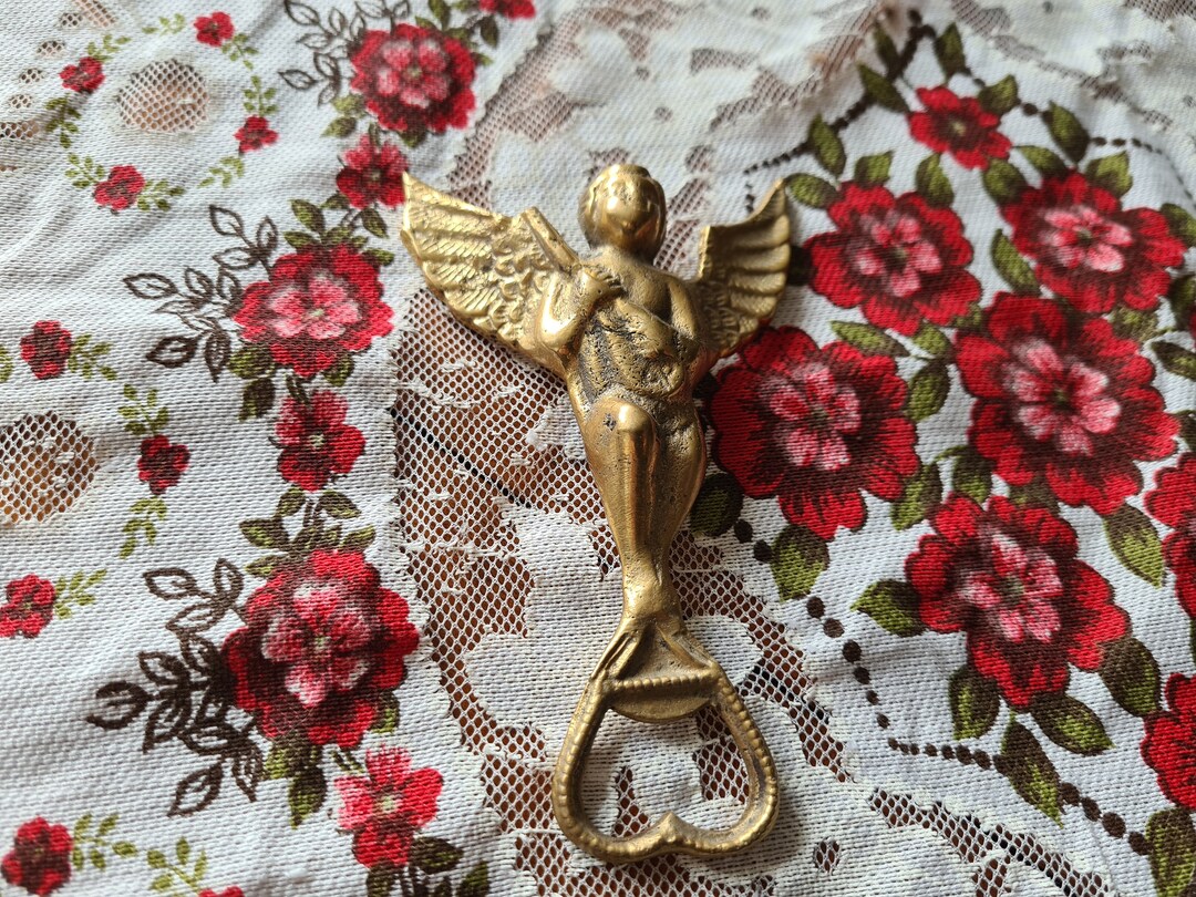 Brass Miniature Angel Vintage Figurine Collectible Ornament - Etsy