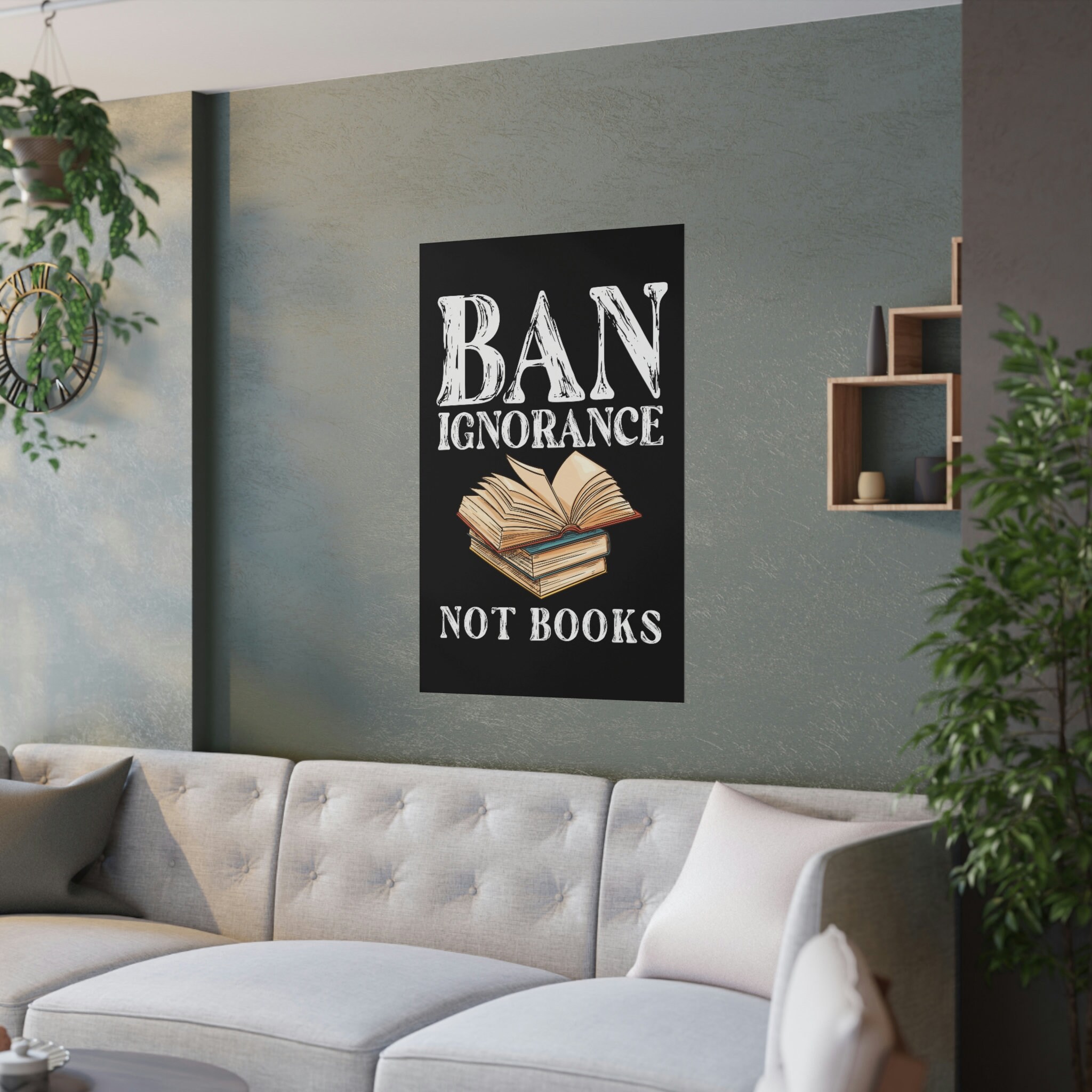 Banned Book Poster, Banned Books Week, Reading Lover Gifts, Librarian ...