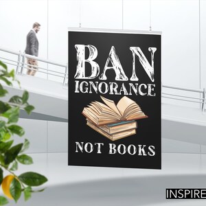 Banned Book Poster, Banned Books Week, Reading Lover Gifts, Librarian ...