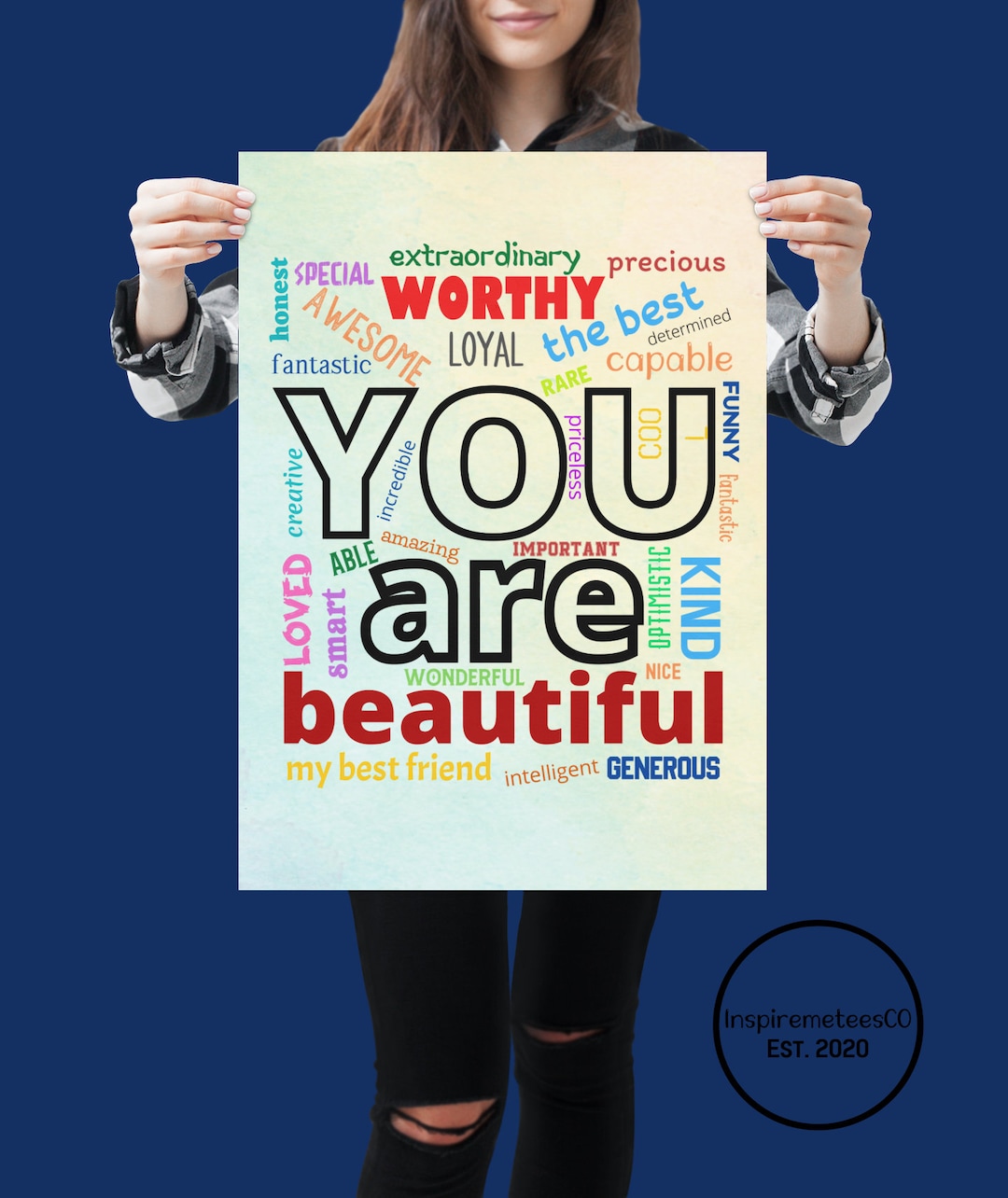 Positive Quote Classroom, Teacher Gift, Daily Affirmation Sign ...