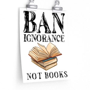 Banned Book Week, Banned Books Poster, Librarian Poster, Reading Poster ...