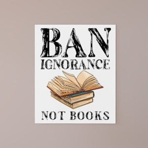 Banned Book Week, Banned Books Poster, Librarian Poster, Reading Poster ...