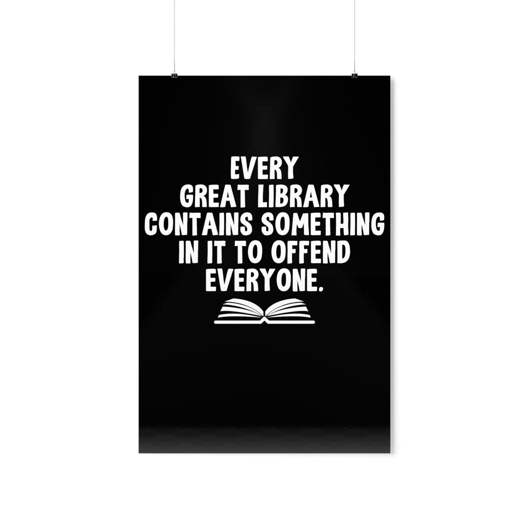Banned Book Week Poster, Library Posters, Librarian Gift, Classroom ...