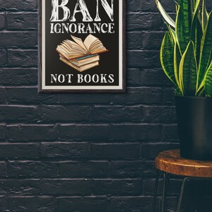 Banned Book Poster, Banned Books Week, Reading Lover Gifts, Librarian ...