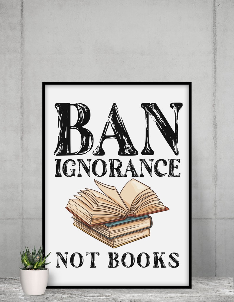 Banned Book Week, Banned Books Poster, Librarian Poster, Reading Poster ...