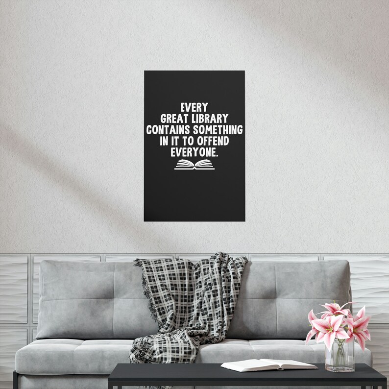 Banned Book Week Poster Library Posters Librarian Gift - Etsy