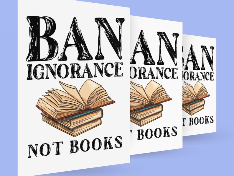 Banned Book Week, Banned Books Poster, Librarian Poster, Reading Poster ...