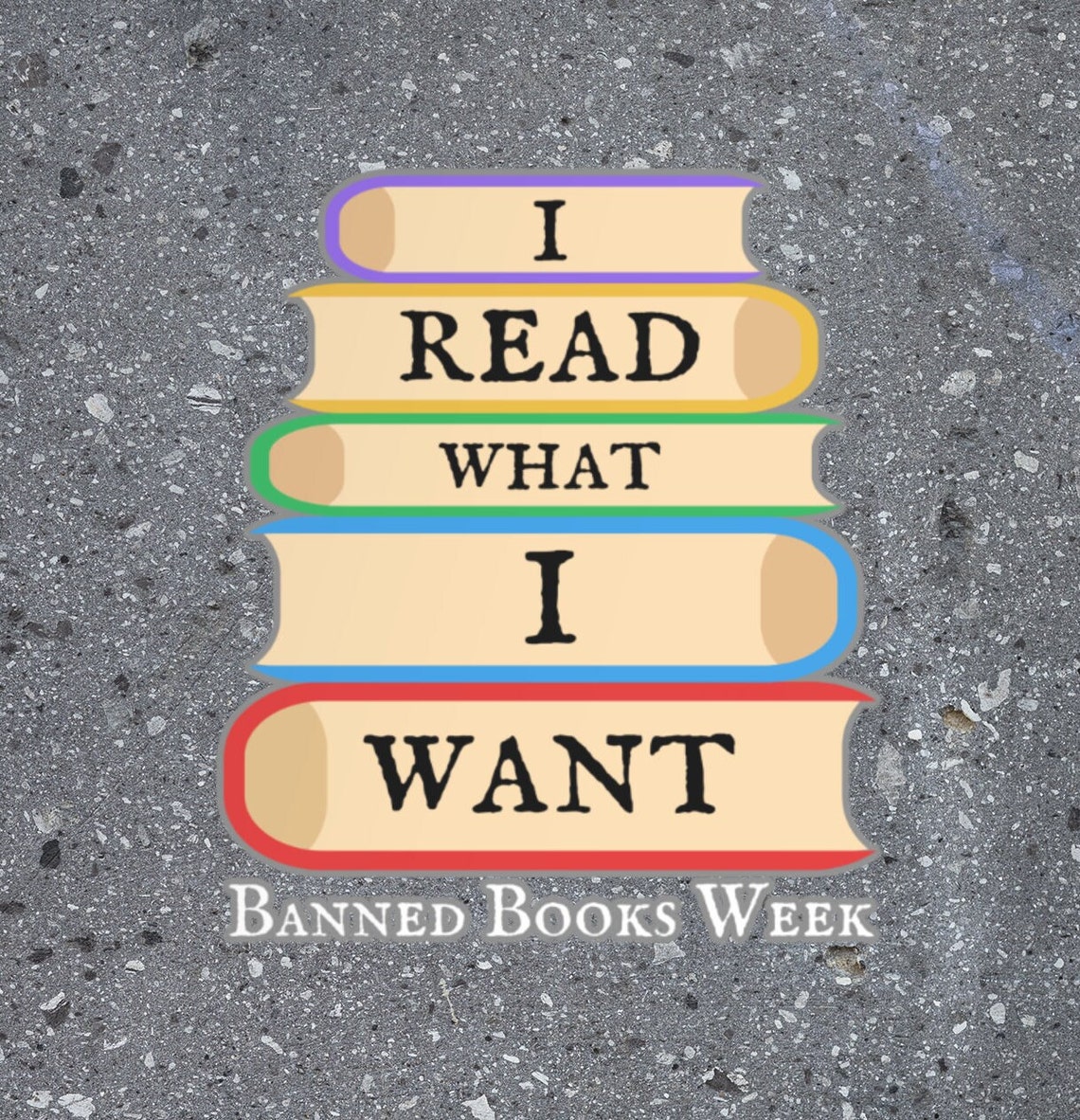 Read Banned Books Sticker, Banned Book Decal, Reader Sticker, Book Nerd ...