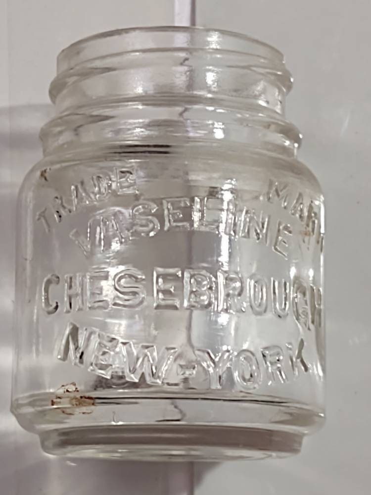 Vintage VASELINE Chesebrough NY Glass Bottle Jar - Etsy