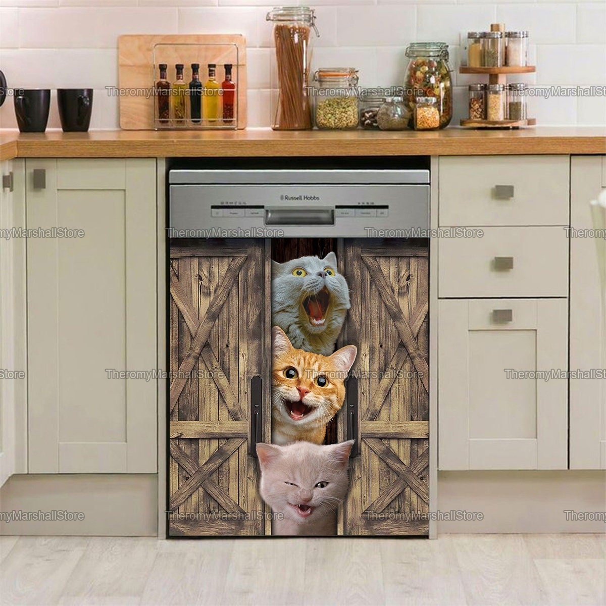Cat Dishwasher, Funny Cat Dishwasher Designed & Sold By Craig Stevens