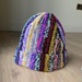 African Violet Bucket Hats, African Flower Crochet Square Bucket Hats ...
