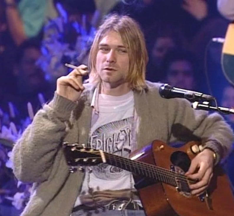 Kurt Cobain MTV Cardigan, Cardigan Similar to Kurt Cobain MTV Unplugged ...