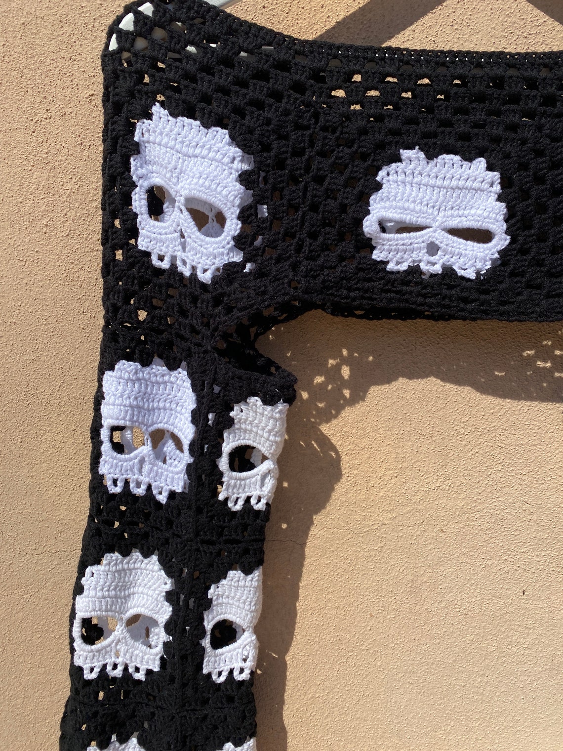 Crochet Skull Pants, Skull Tops for Adults, Women, Handmade Crochet ...
