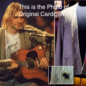 Kurt Cobain MTV Cardigan, Cardigan Similar to Kurt Cobain MTV Unplugged ...