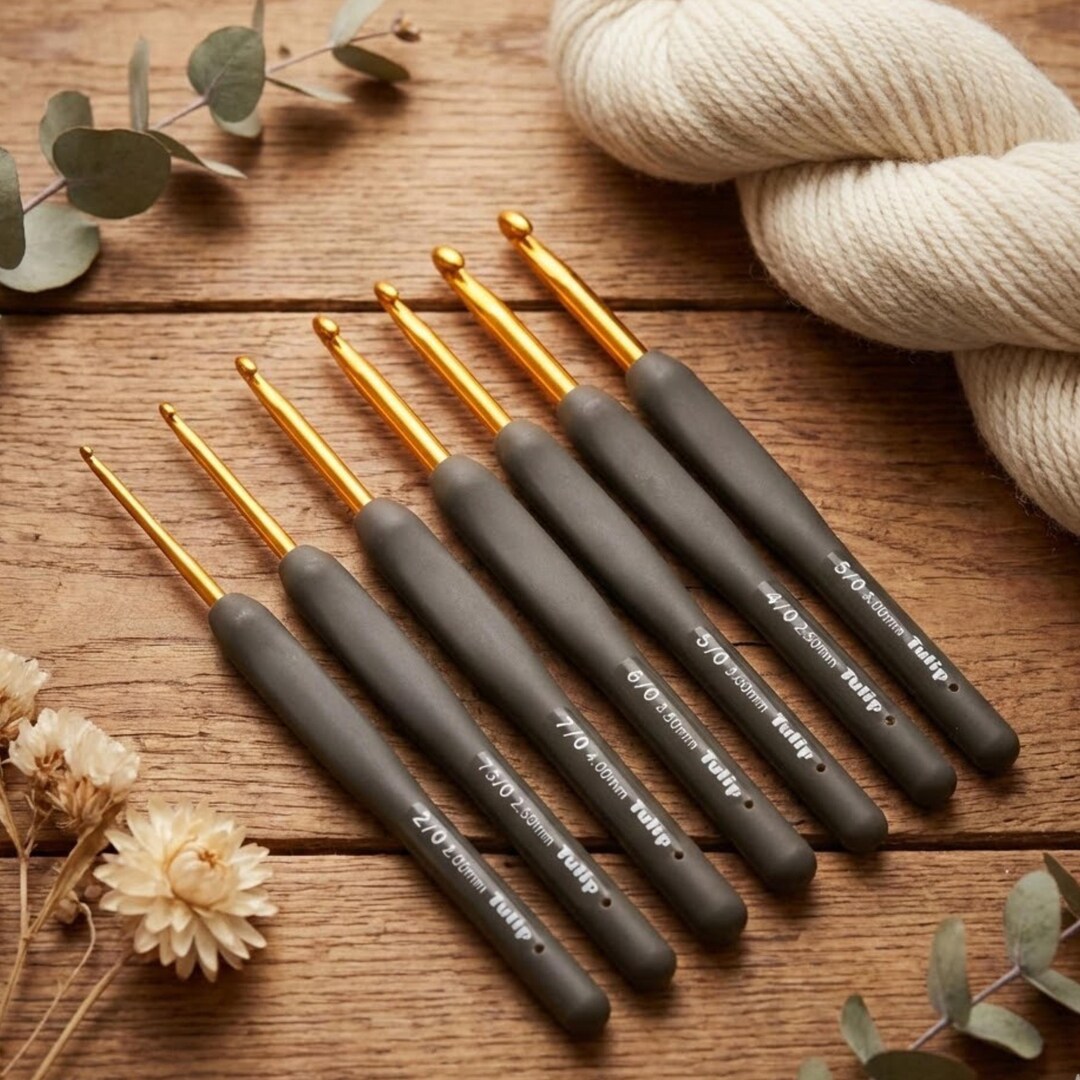 Tulip Mind Crochet Hook: Ergonomic Steel Hooks (2-6.5mm) - Etsy