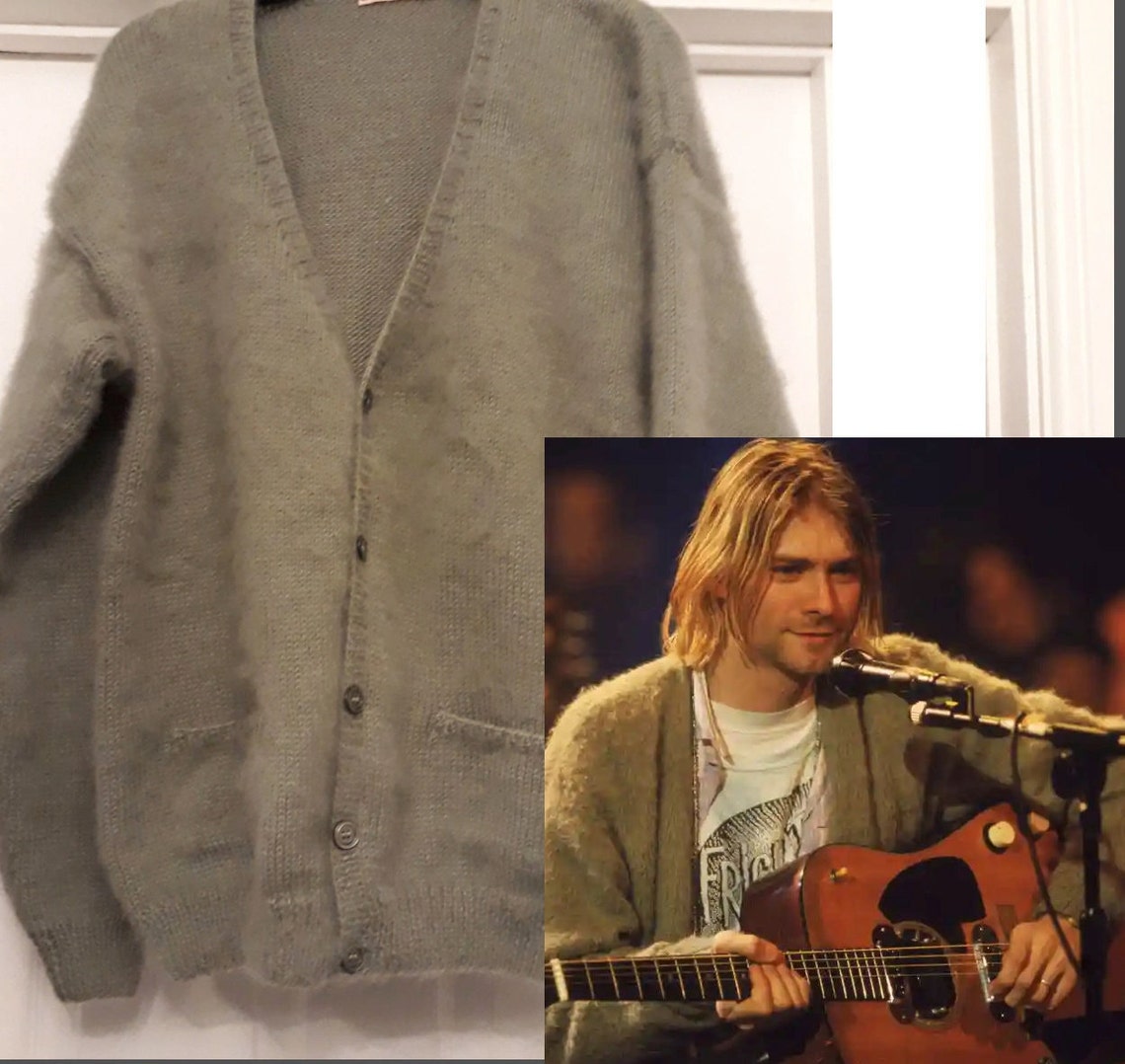 Kurt Cobain MTV Cardigan Cardigan Similar to Kurt Cobain MTV - Etsy