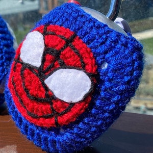 Spiderman Airpods Max Case, Spidey 100% Handmade Airpods Max Crochet Headphone Cover, Spidey and ...