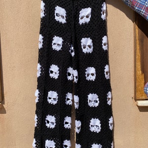 Crochet Skull Pants & Tops for Adults, Women, Men, Handmade Crochet ...
